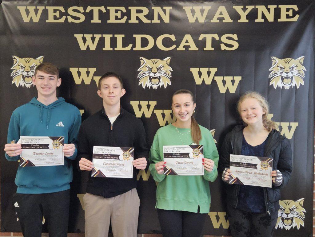 High School October Students of the Month | Western Wayne School ...